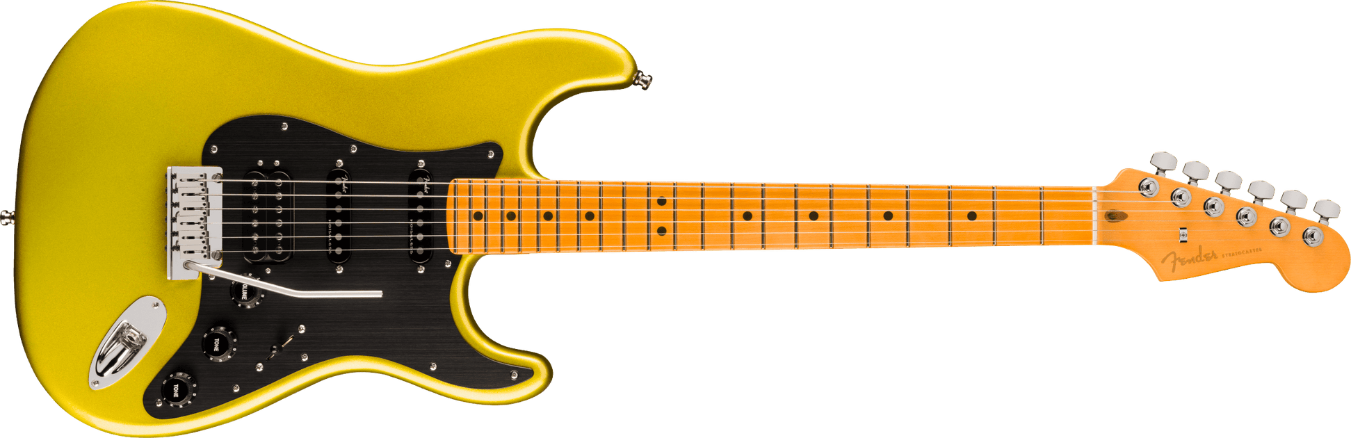Fender American Ultra II Stratocaster HSS, Maple Fingerboard, Solar Fl ...