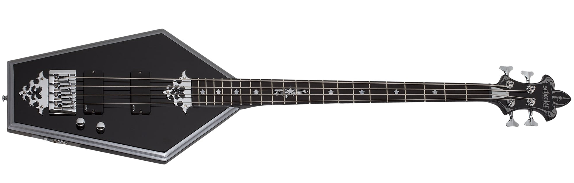 Schecter Sean Yseult Casket 4-String Electric Bass, Gloss Black 2951-S ...