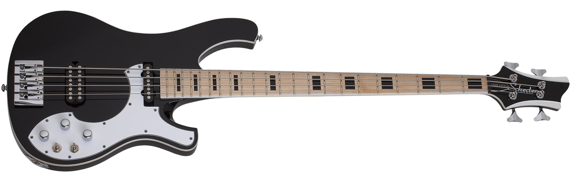 Schecter Stargazer-4 Electric Bass, Gloss Black 680-SHC — L.A. Music