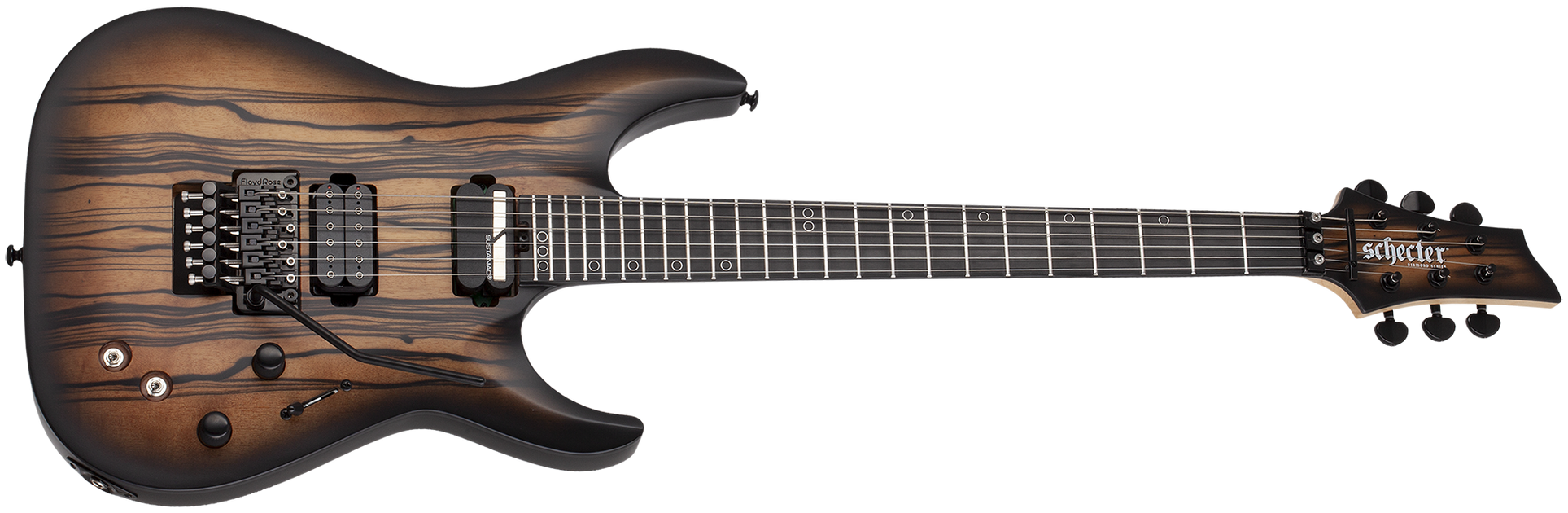 Schecter C-1 FR-S Pale Moon Natural Satin with Black Burst AND SUSTAIN ...