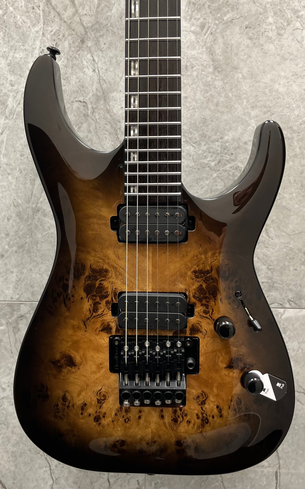 ESP LTD H-1001FR H1001 Floyd Rose Electric Guitar Black Natural Burst ...