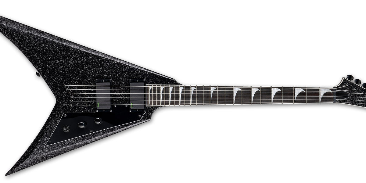 ESP LTD KH-V KHV Kirk Hammett Electric Guitar, Black Sparkle LKHVBLKSP ...