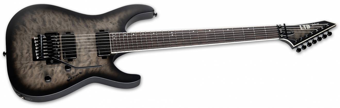 ESP LTD M-1007 LTD Deluxe Baritone 7-String Electric Guitar, Charcoal ...