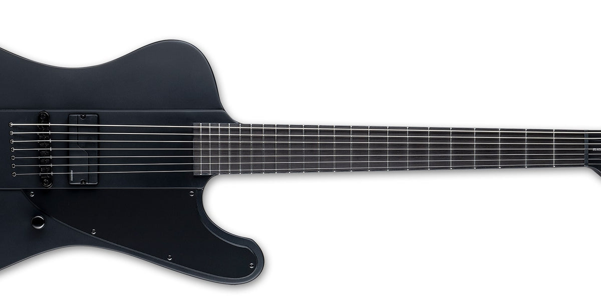 ESP LTD Phoenix-7 Baritone Black Metal 7 String Electric Guitar, Black ...