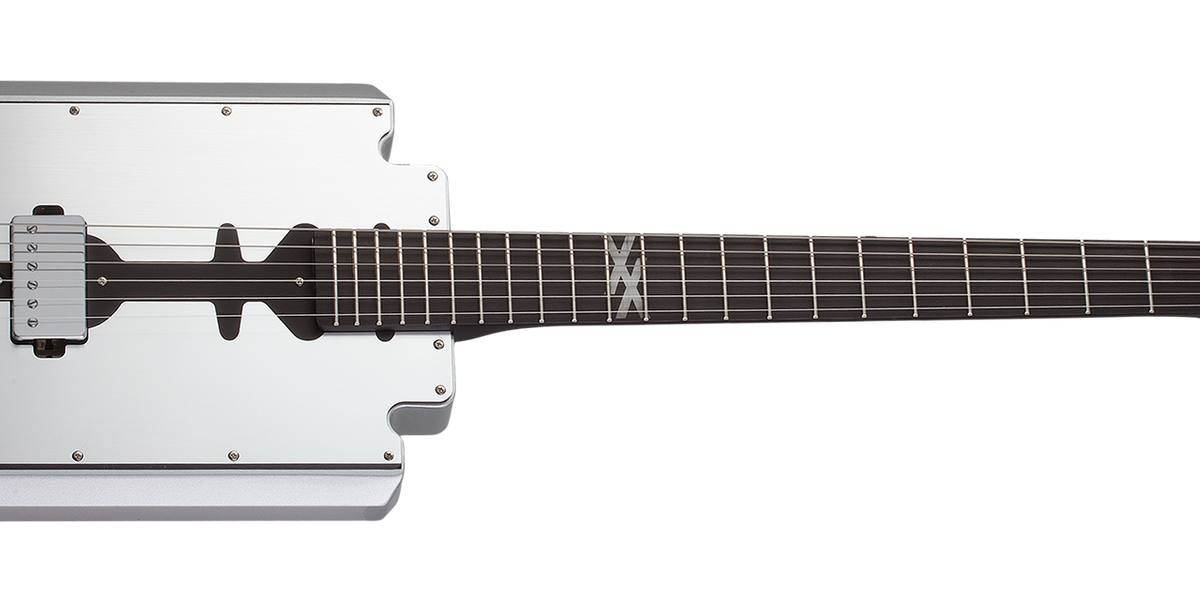 Schecter Machine Gun Kelly Razor Blade Metallic Silver 88-SHC — L.A. Music