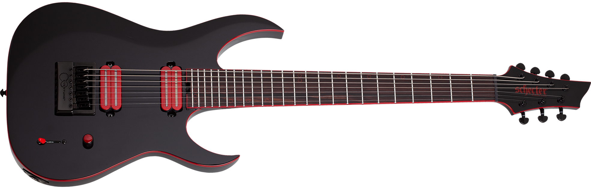 Schecter Sunset-7 ET EVERTUNE Red Dawn 7 String Electric Guitar, Gloss ...