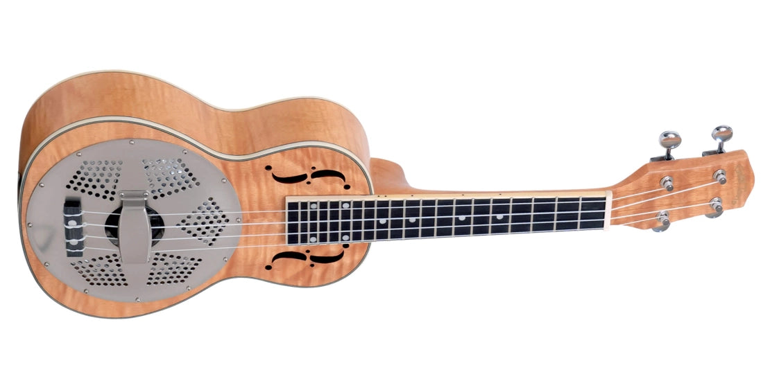 Gold Tone ResoMaple Tenor-Scale Curly Maple Resonator Ukulele with Gig ...