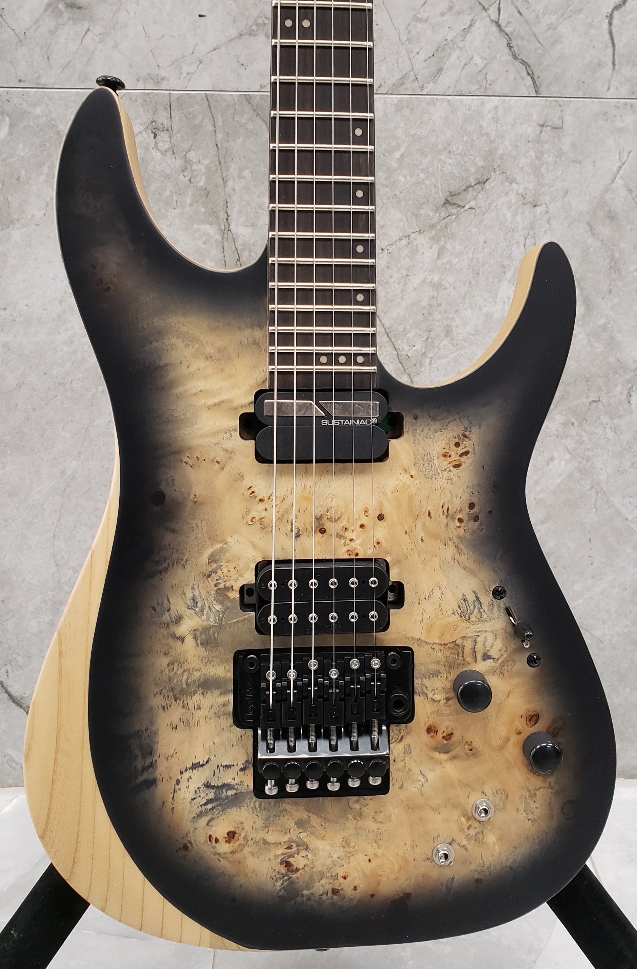 Schecter Reaper-6 FR S SUSTAINIAC Satin Charcoal Burst 1506-SHC — L.A ...