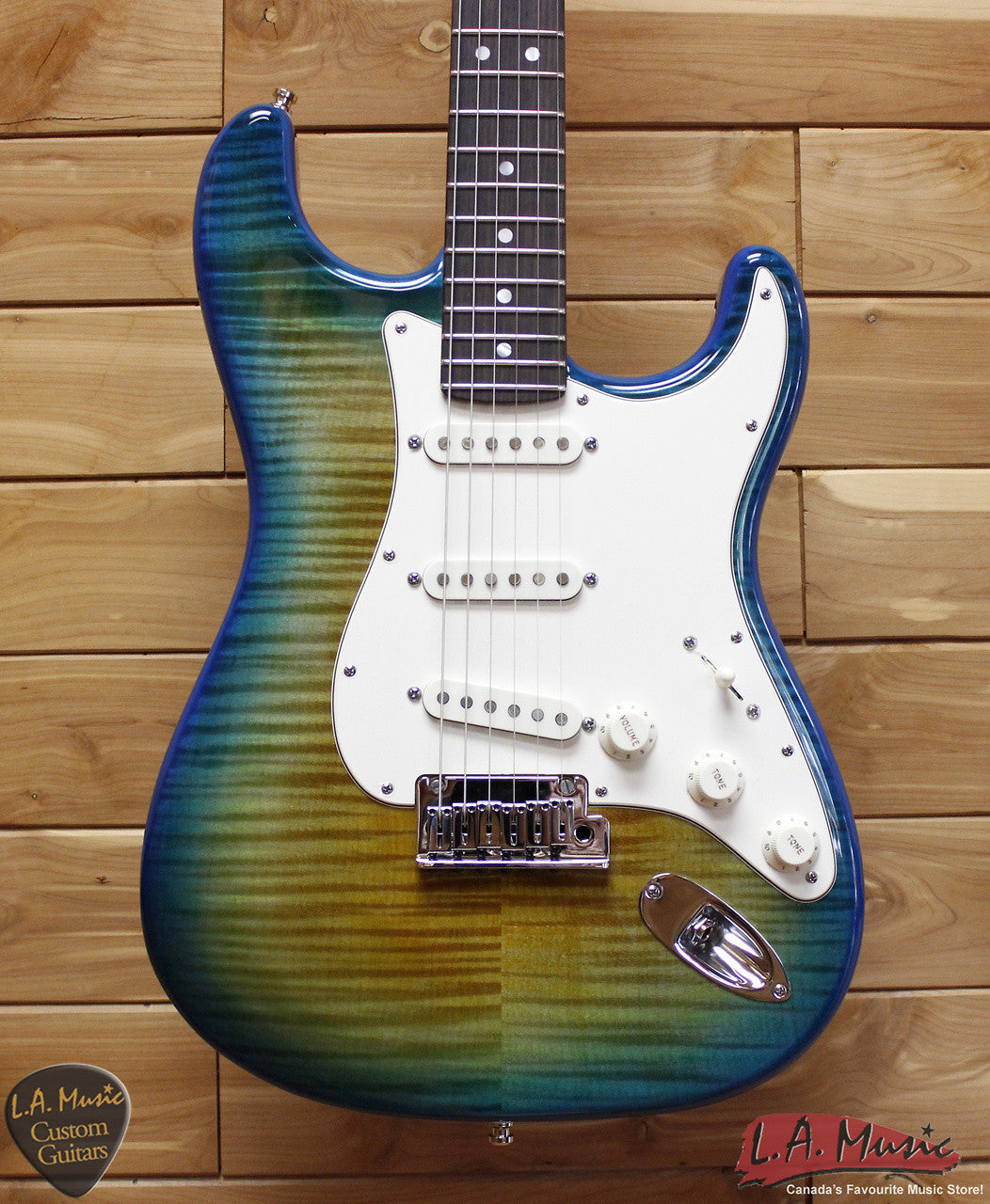 Fender Custom Shop AMER CUST STRAT FMT RW - GRN/YLW FADE 9231006867 — L ...